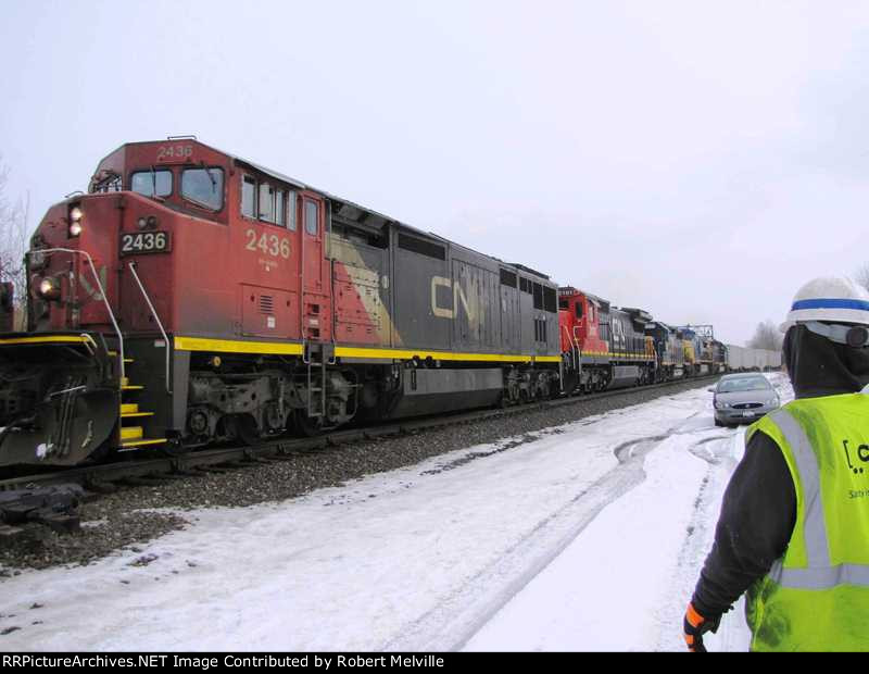 CN 2436 and 2101 at Attridge Rd